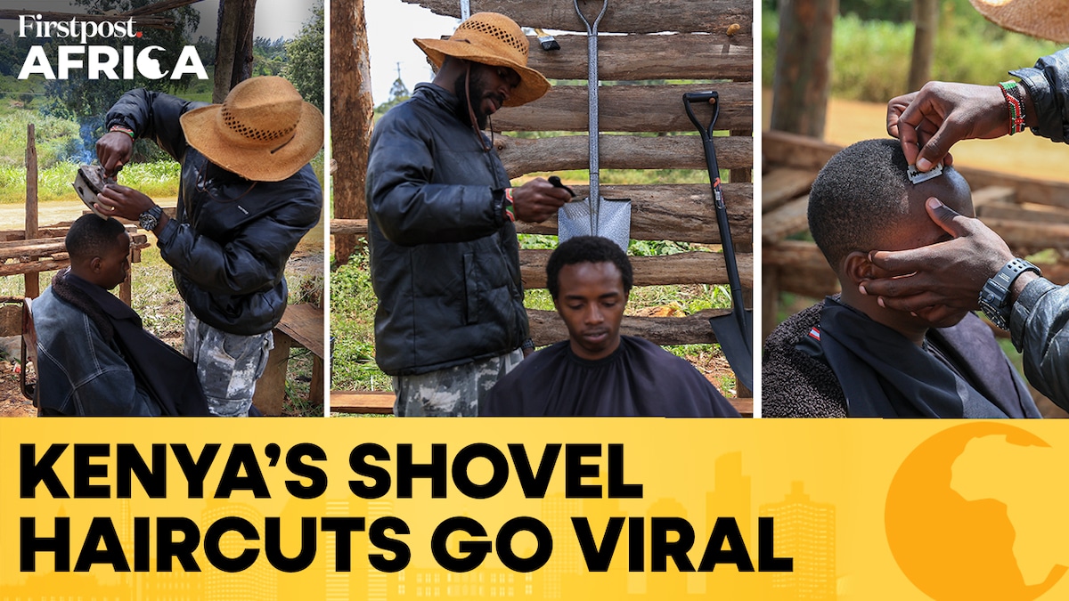 Kenyan Barber Turns Haircuts into Viral Art with Shovel and Smartphone ...