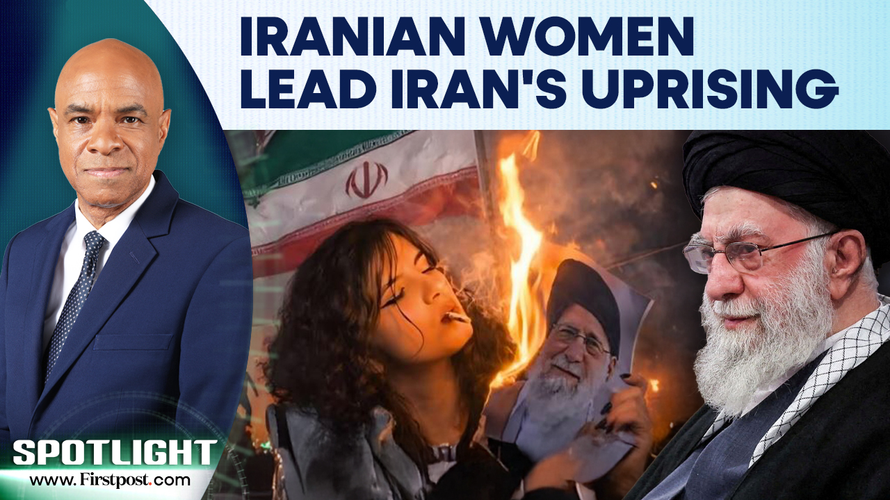 Iran: Images of Women Lighting Cigarettes with Khamenei's Burning Photo ...