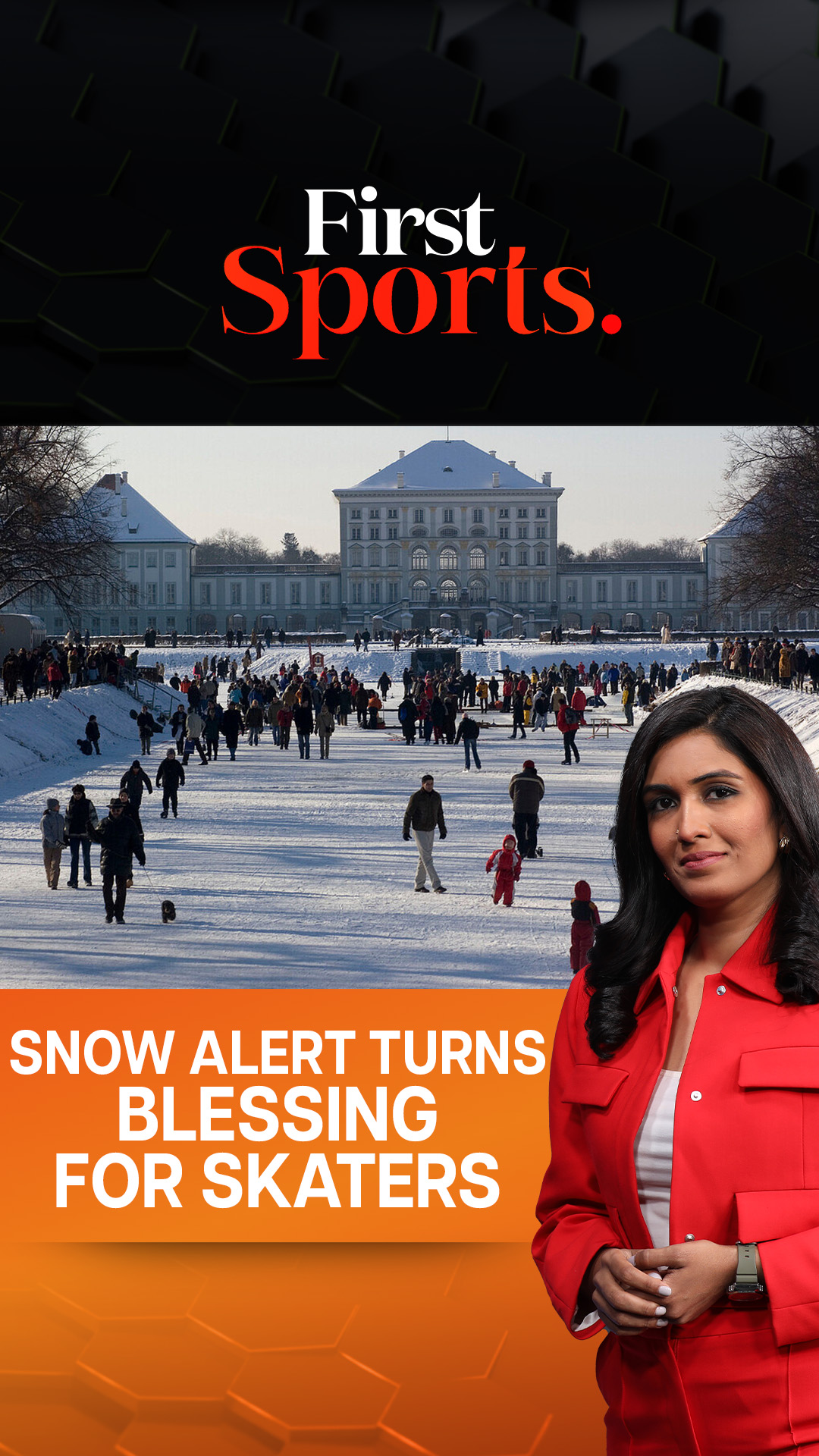 Germany: Ice Skaters Meet On Frozen Canal Amid Snow Alert | First ...