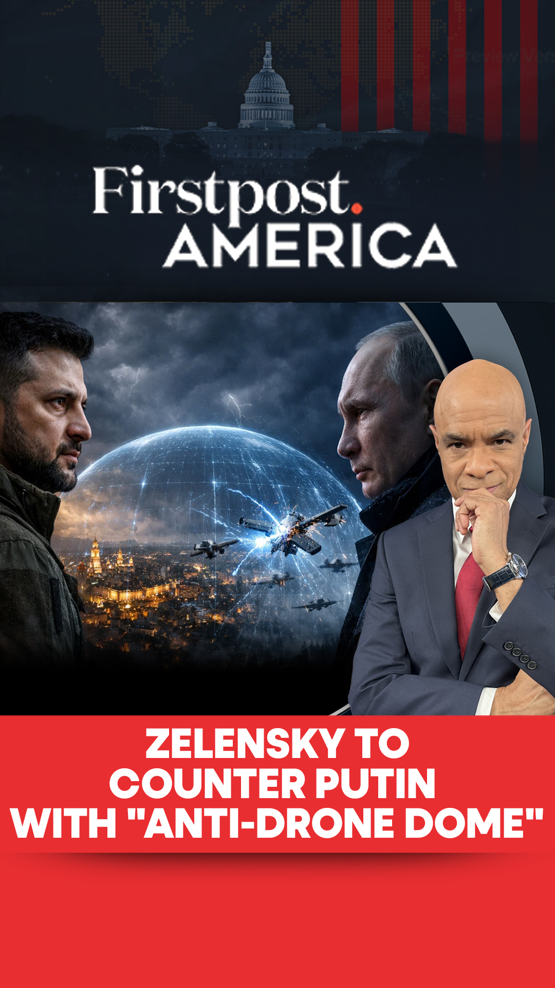 Zelensky To Counter Putin With "Anti-Drone Dome" | Firstpost America
