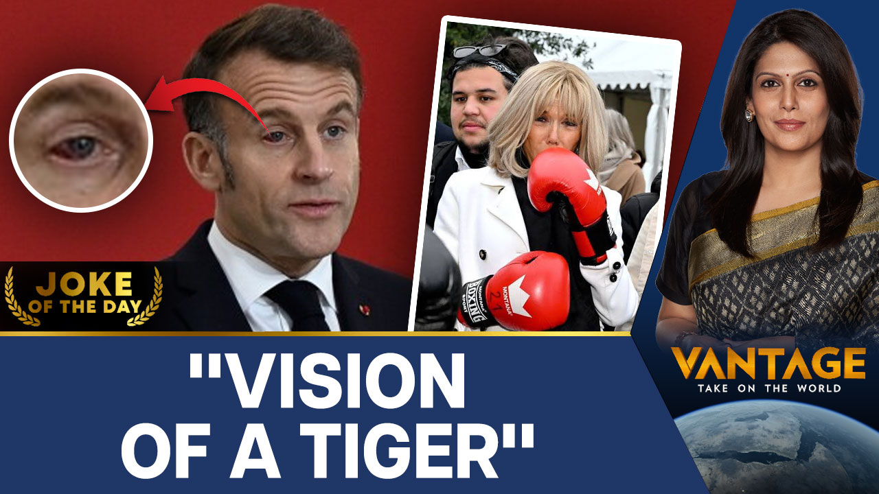 Macron’s Red Eye Steals the Show & Breaks the Internet | Vantage with ...