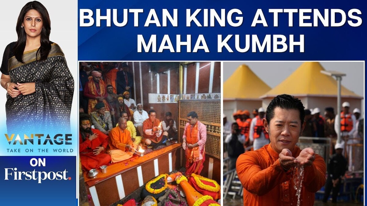 Bhutan King Takes Holy Dip in Saffron Kurta at Maha Kumbh | Vantage ...