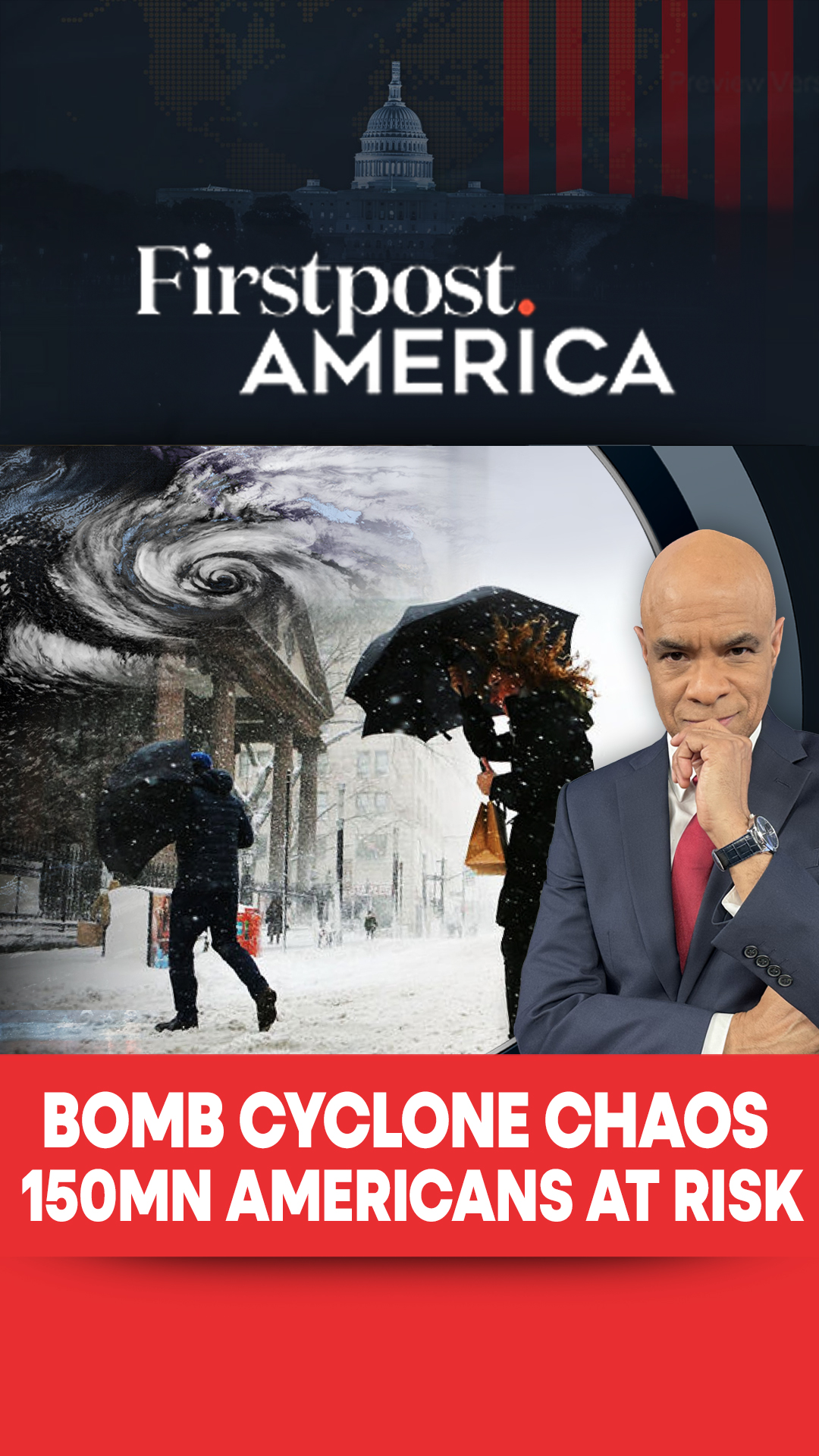 Bomb Cyclone Chaos: 150 Million Americans At Risk | Firstpost America