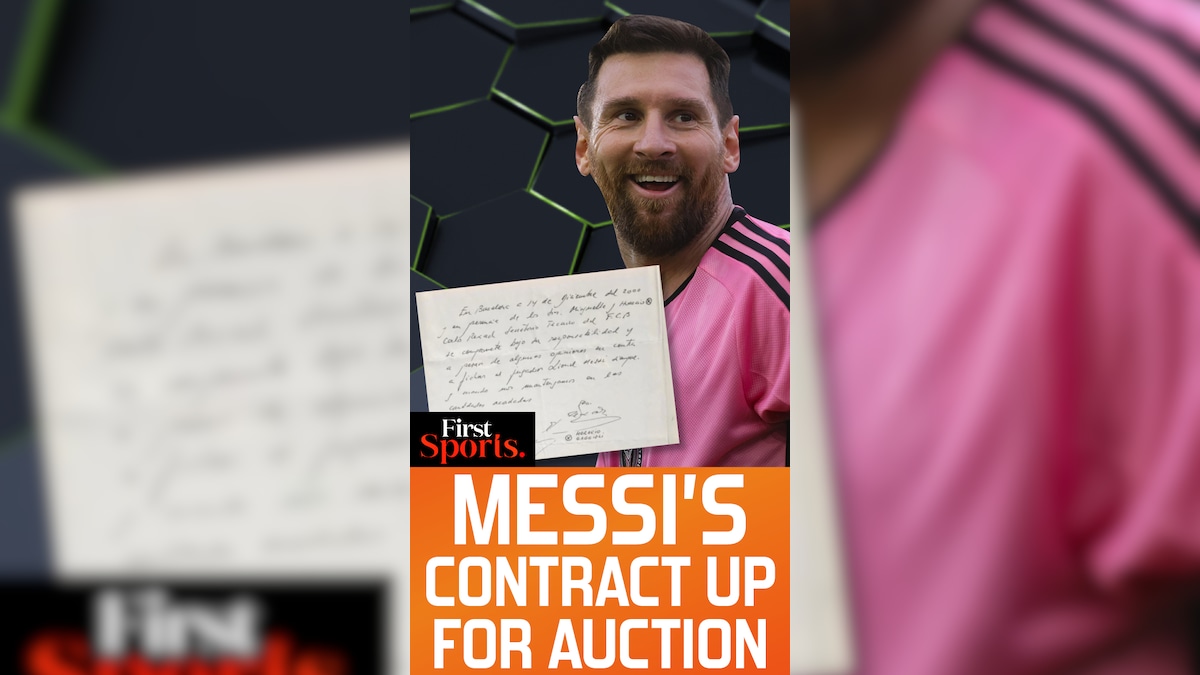 Messi's Barcelona Contract Napkin Reaches New York Ahead Of Auction