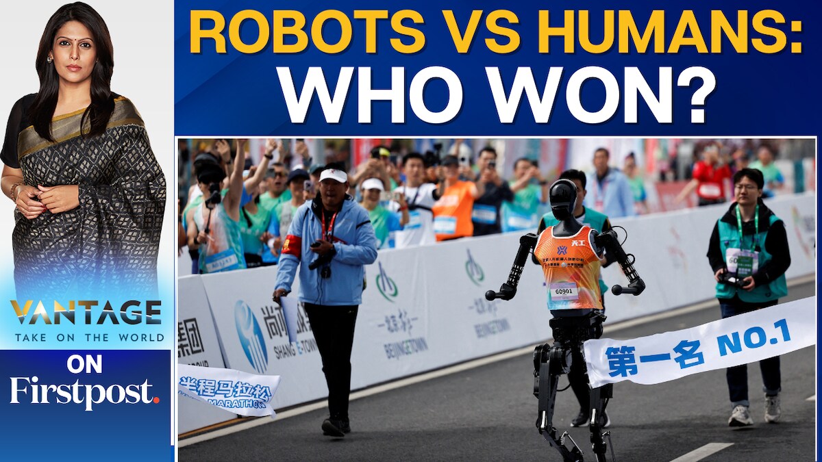 Humanoid Robots Race Humans in Beijing Half-Marathon | Vantage with ...