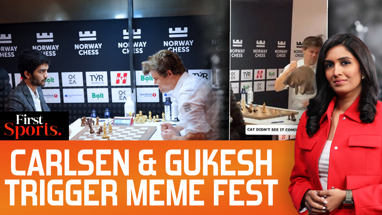Carlsen’s Table Slam Triggers Meme Fest, Gukesh Joins In | First Sports ...