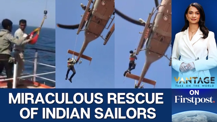 Indian Navy Airlifts 24 Sailors From Blazing Tanker Off Oman Coast ...