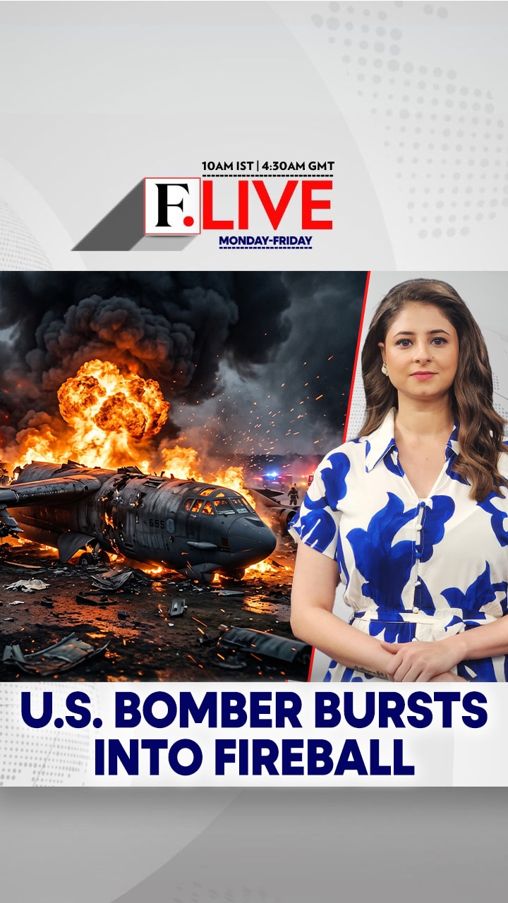 US Bomber Bursts Into Fireball | Firstpost Live | N18G