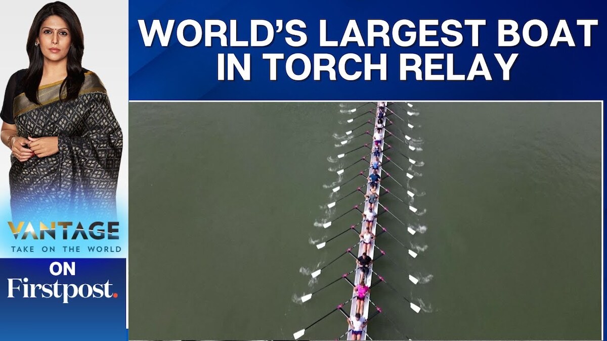 World's Largest Rowing Boat to Carry Olympic Torch
