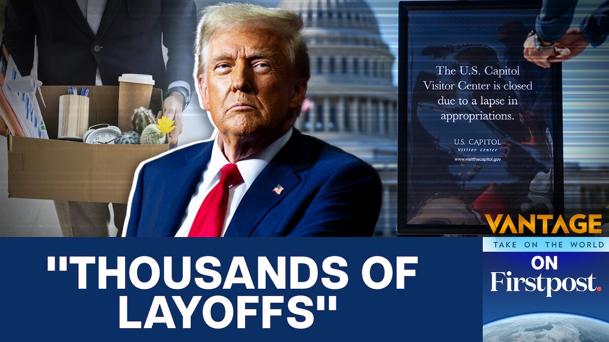 Trump cautions of massive job cuts as US shutdown continues | Vantage on Firstpost
