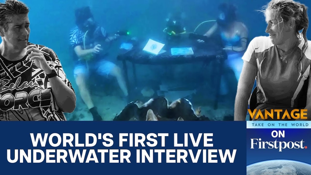 Palau's President makes history with World's First Live Underwater Interview | Vantage on Firstpost