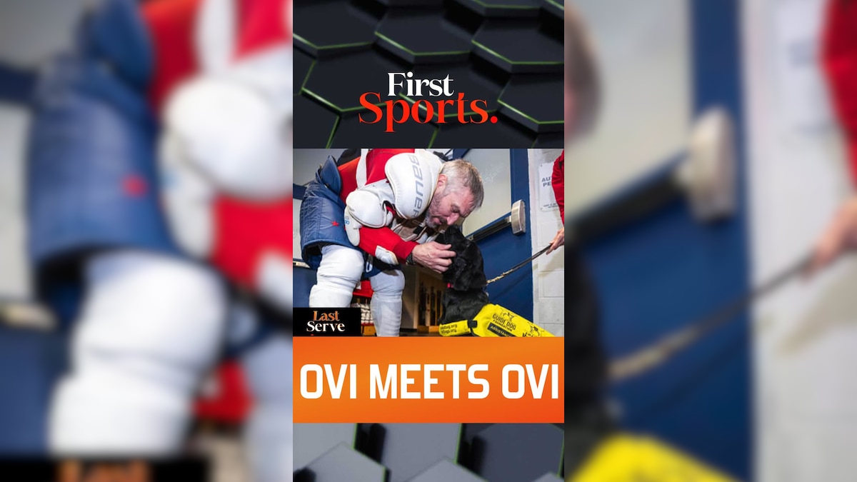 Future service dog meets NHL legend Alex Ovechkin | First Sports