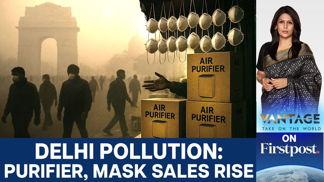 Delhi Pollution Crisis: Toxic Air Drives Surge in Purifier, Mask Sales | Vantage with Palki Sharma