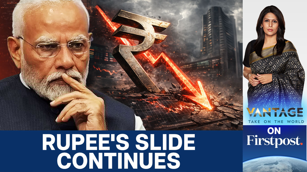 Indian Rupee Tests 91 Mark Against the Dollar | Vantage with Palki ...