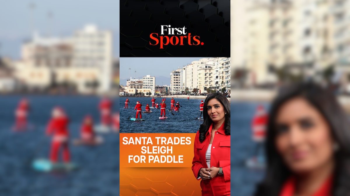 "Santa" Uses Paddle In Greece To Bring Holiday Cheer | First Sports ...